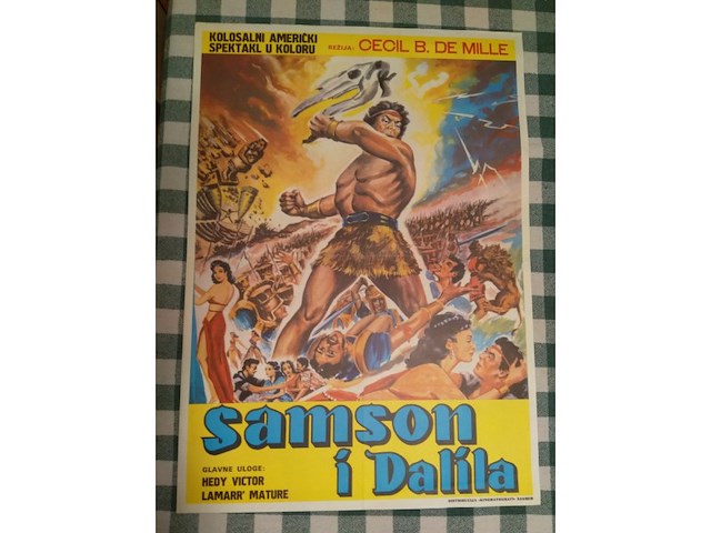 plakat SAMSON I DALILA