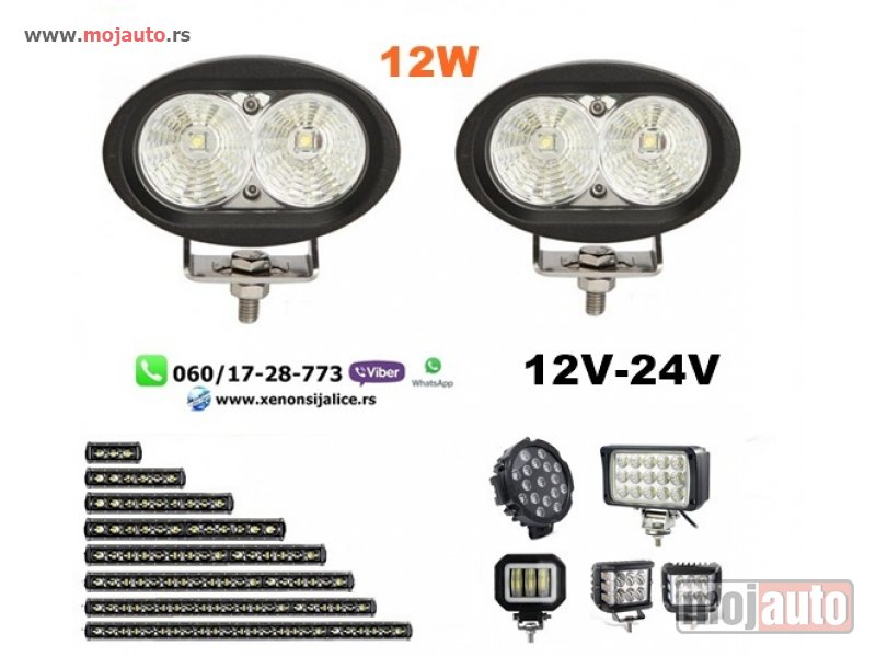 Led dnevna svetla univerzalna set 2 komada 9,5cm x 6cm 20w
