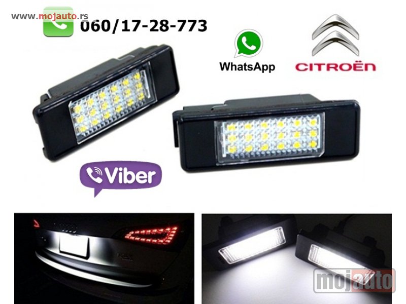 Led sijalice svetla za tablicu citroen model 1