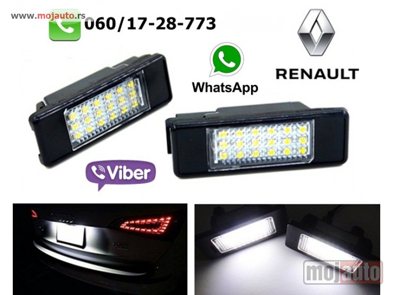 Led sijalice svetla za tablicu renault model 1