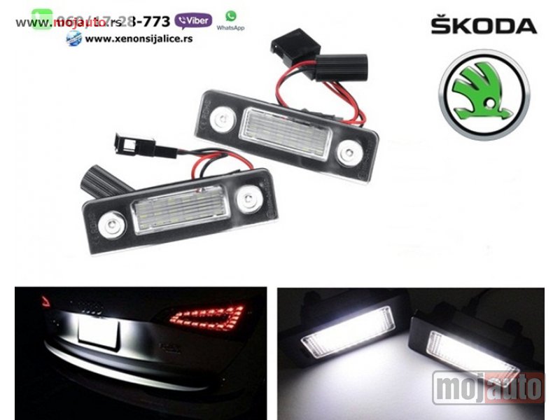 Led sijalice svetla za tablicu skoda model 4