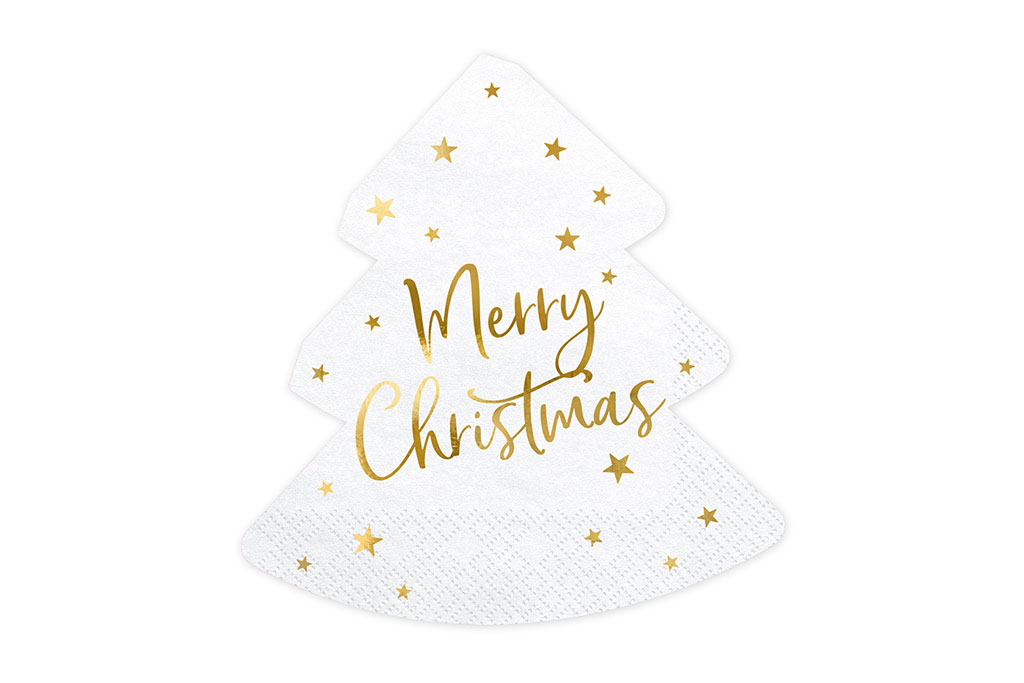 Salvete Merry Christmas 16.5cm – 20 kom