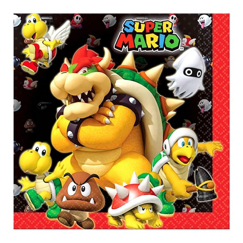 Salvete Super Mario 33cm – 20 kom