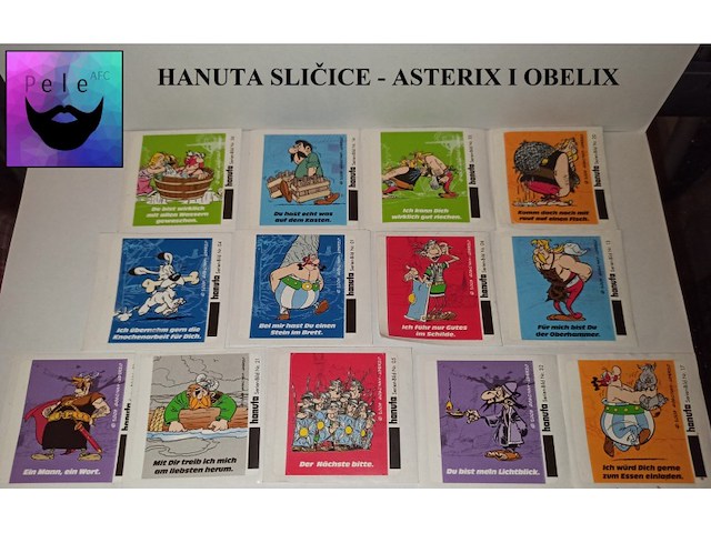 Slicice Asterix i Obelix Hanuta 13kom - TOP PONUDA