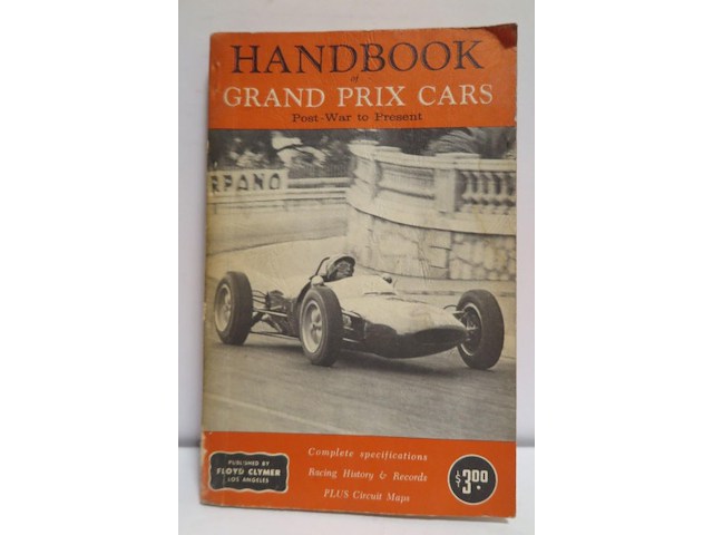 Handbook of grand prix cars, post-war to present