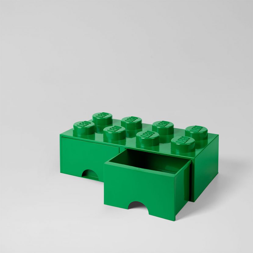 LEGO fioka (8): Tamnozelena