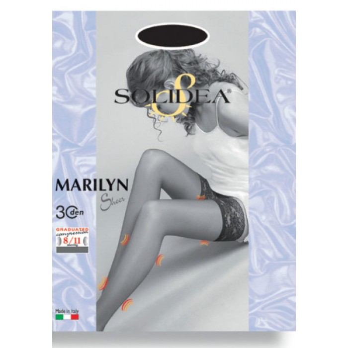 SOLIDEA MARILYN 30 ČIPKASTE NERO 2