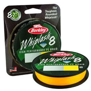 Berkley WHIPLASH YELLOW x8 0.08mm 12.9kg 150m