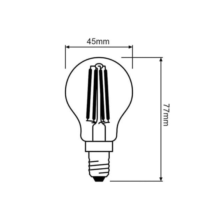 LED filament sijalica toplo bela 4W OSRAM