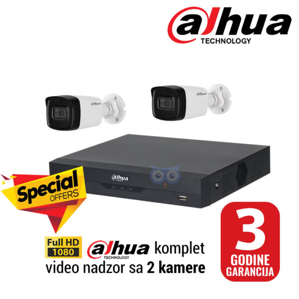 SPECIJAL Dahua komplet sa 2 FullHD kamere