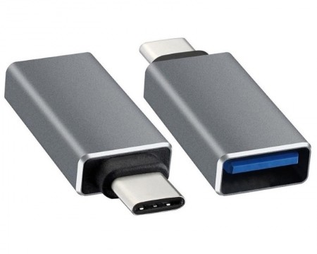 E-GREEN Adapter USB tip C - USB 3.0 MF crni ( 855 )