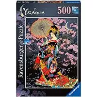 Ravensburger Puzzle Slagalica 500 - Yozakura - Večernji trešnjin cvet 16773