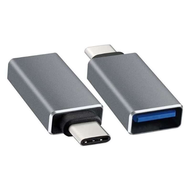E-green Adapter USB tip C – USB 3.0 M/F crni