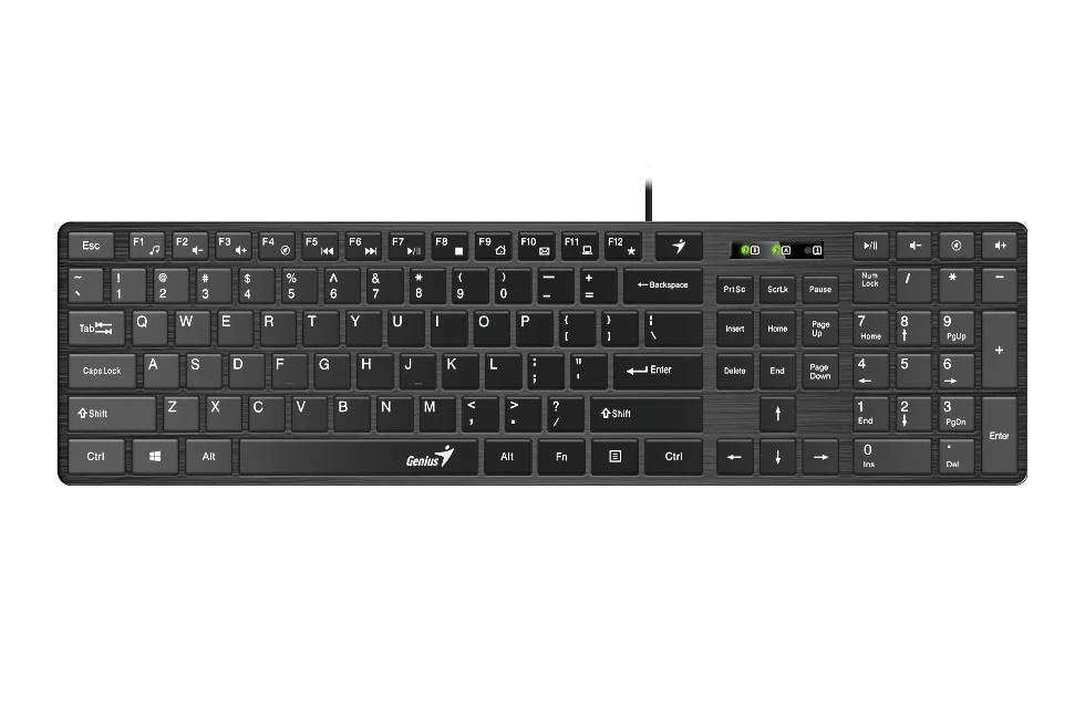 Genius SlimStar KB-126 tastatura YU crna