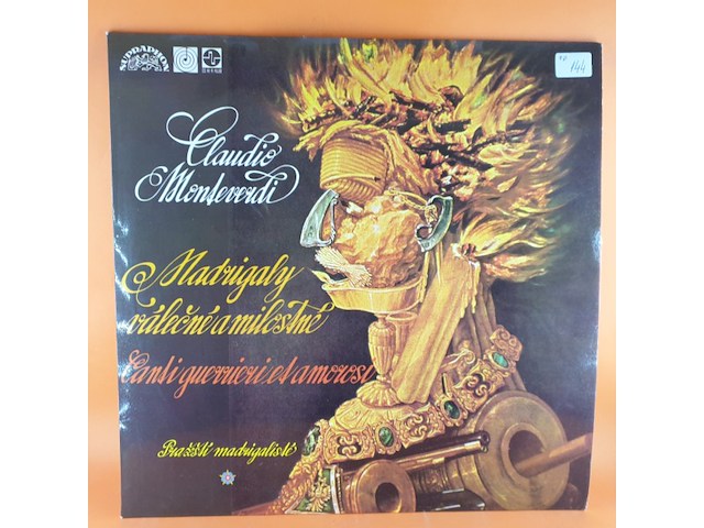 Claudio Monteverdi,Pražští Madrigalisté‎–Madrigaly,LP