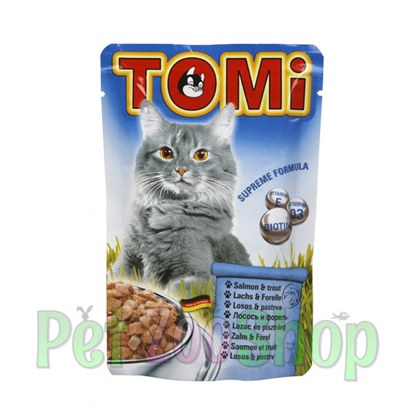 Tomi Vlažna hrana u vrećici za mačke, 100gr/više ukusa
