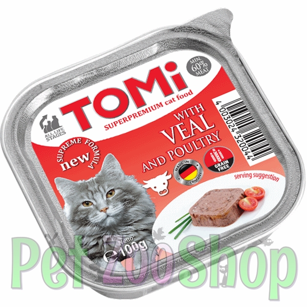 Tomi Pašteta za odrasle mačke Adult, 100 gr