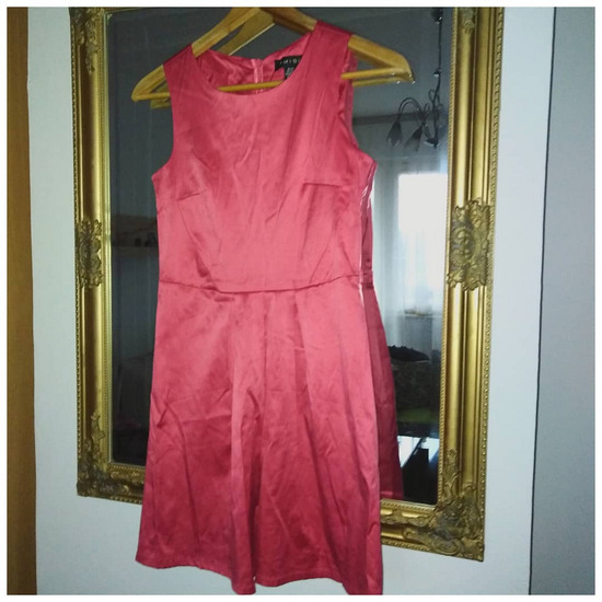 Satenska rouge red haljina