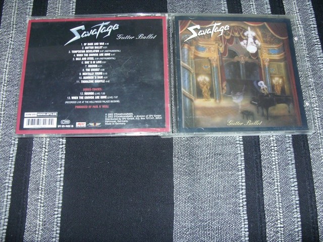 Savatage – Gutter Ballet CD Steamhammer Germany 2002.