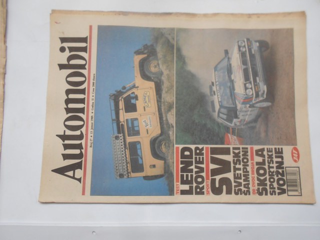 Automobil br.27, 13.jan. 1989. Landrover