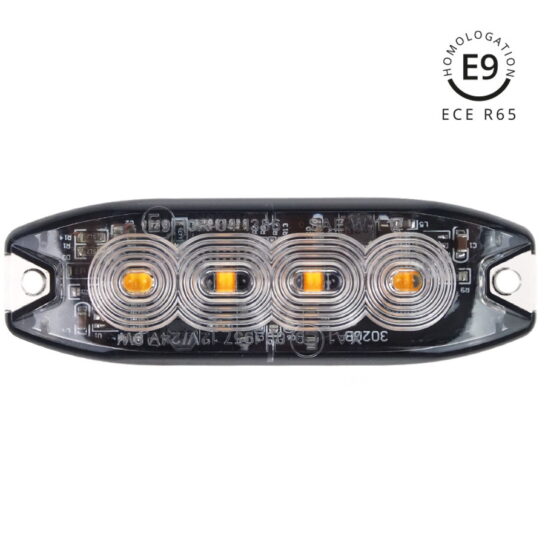 Blinker LED 12/24V, 4 LED, žuti – Amio 02298