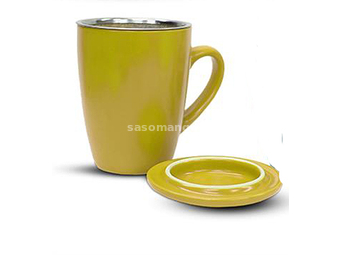 Texell šolja za čaj sa infuzerom i poklopcem TTMI-330 žuta