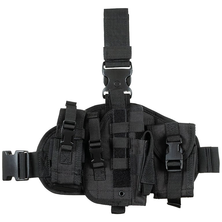 Holster MOLLE sa paučevima desni crni