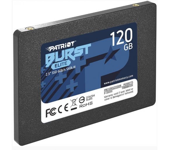 Patriot - SSD 2.5 SATA3 6Gb/s 120GB Patriot Burst Elite 450MBs/320MBs PBE120GS25SSDR