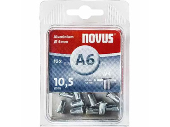 Zakivne navrtke 10kom AL M4x10.5 Novus