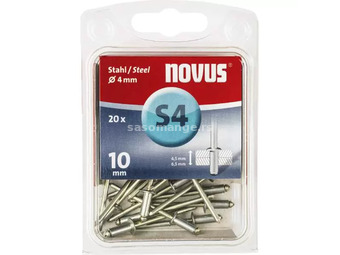 Pop nitne čelične S4 x 10mm 20kom Novus