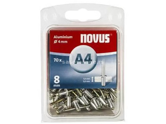 Pop nitne aluminijumske A4 x 8mm 70kom Novus