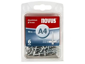 Pop nitne aluminijumske A4 x 6mm 70kom Novus