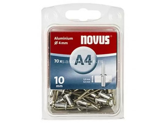 Pop nitne aluminijumske A4 x 10mm 70kom Novus