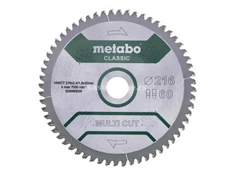 List za kružnu testeru univerzalni MultiCut 254mm 60z Precision cut METABO