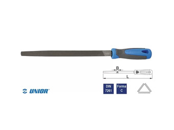 Turpija za metal trougaona 300mm polufina 764H1/2S UNIOR