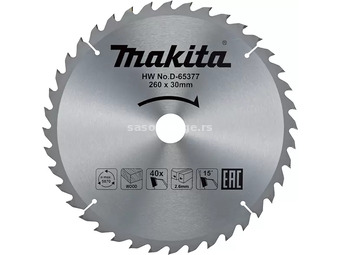 List cirkulara za drvo 260x100zx30 D-65408 Makita