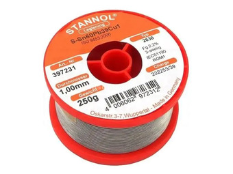 Žica za lemljenje Tinol punjena 3mm 250gr Sn60/Pb40 Stannol