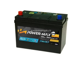 Akumulator PM457 12V 45Ah L+ Power Max - Vipiemme