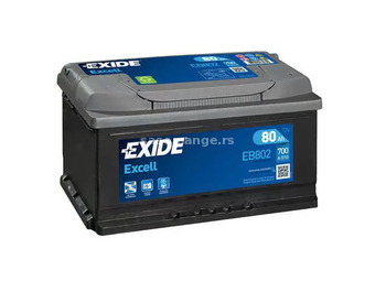 Akumulator Excell EB802 12V 80Ah EXIDE