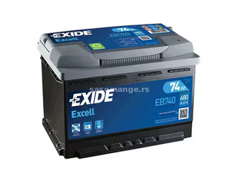Akumulator Exide Excell EB740 12V 74Ah EXIDE