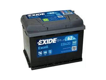 Akumulator Exide Excell EB620 12V 62Ah EXIDE