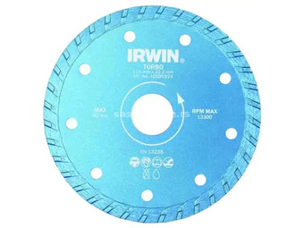 Dijamantska ploča za sečenje cigli, keramike TURBO 115mm/22.22 IRWIN