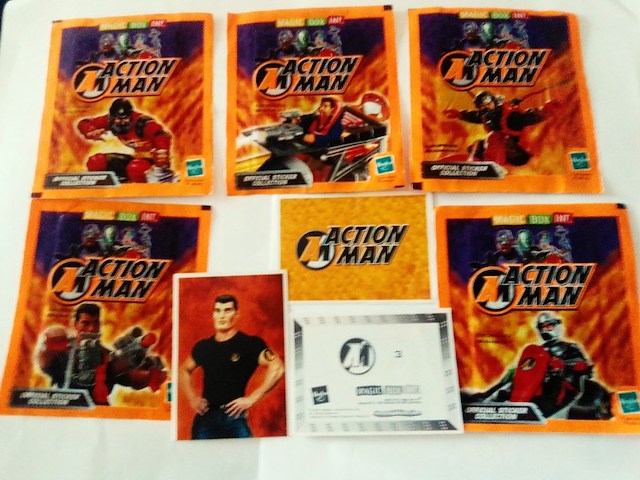 ACTION MAN HASBRO (2002.) Sličice na komad