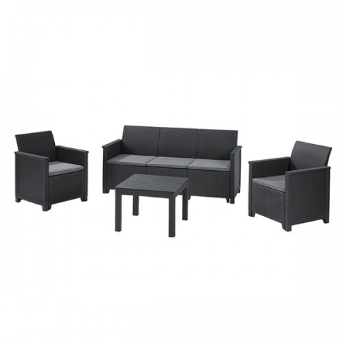 Baštenski set Elodie 3 seater grafit CU 246150