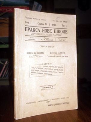 Praksa nove škole (God. I, Broj 3, Sombor, 1939)