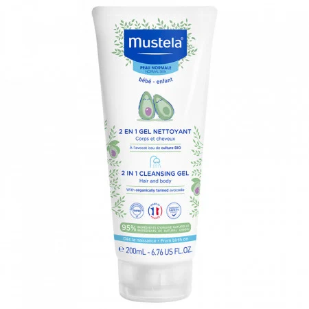 Mustela 2u1 Šampon za pranje kose i tela 200ml