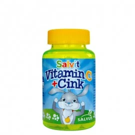 SALVIT VITAMIN C PLUS CINK 60 gumenih bombona