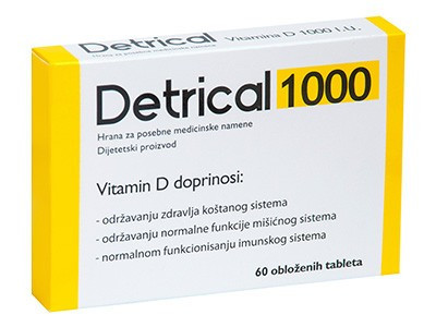 DETRICAL VITAMIN D 1000IJ