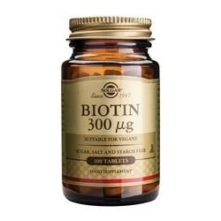 SOLGAR Biotin 300 µg 100 tableta