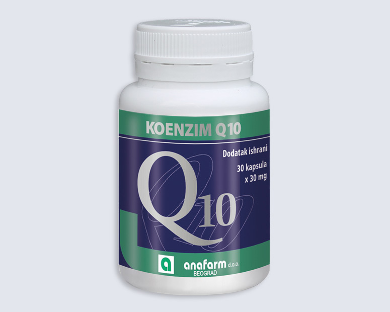 Koenzim q10 100 mg 30 kapsula anafarm 47416